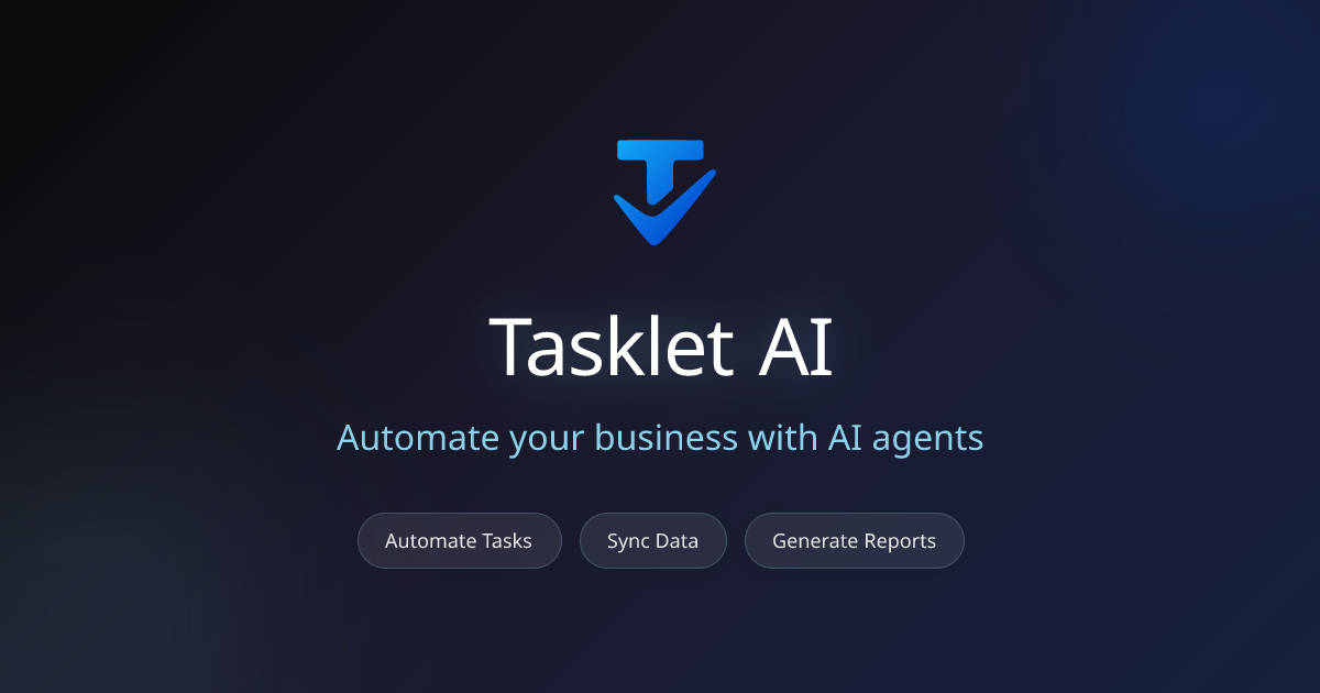 Tasklet AI